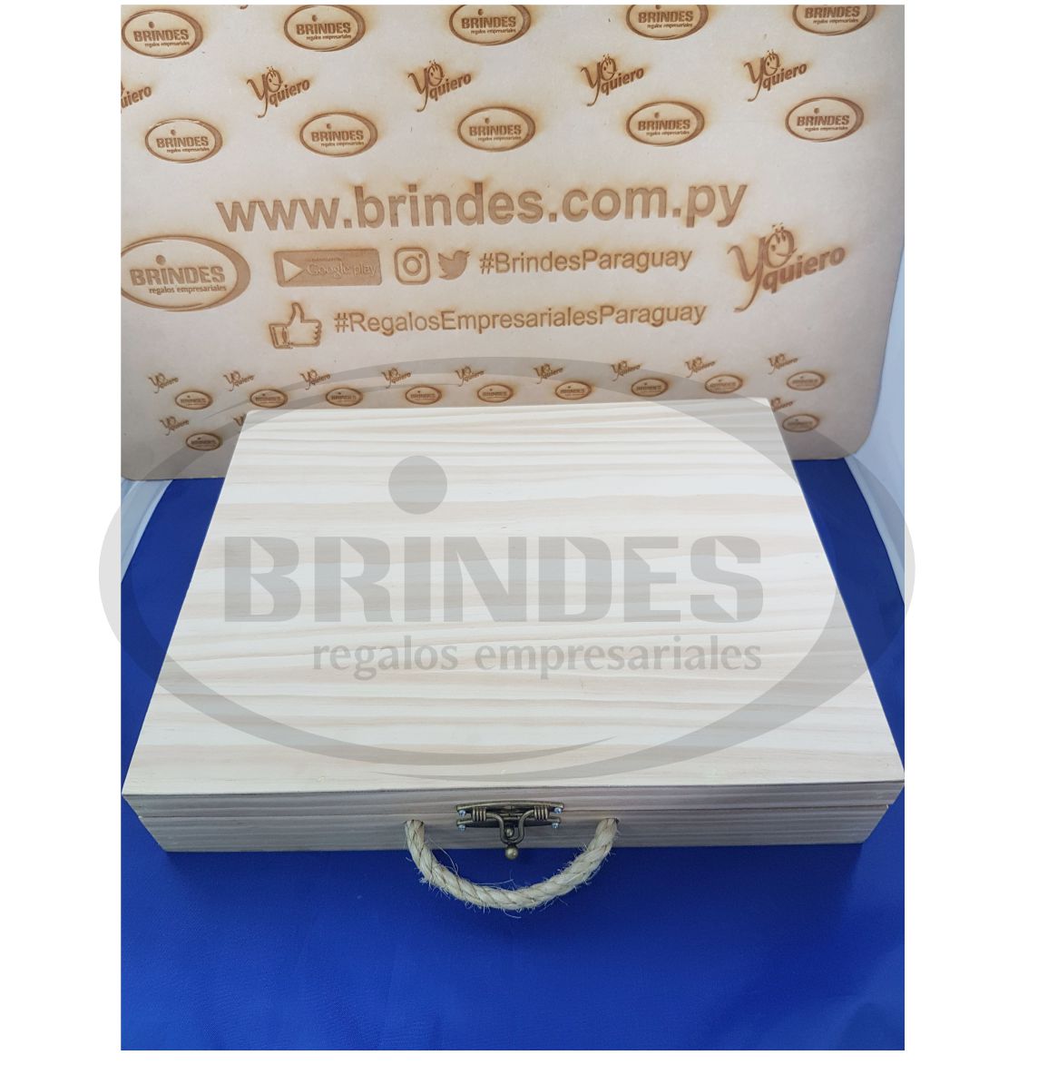 Kit Asado Caja Madera